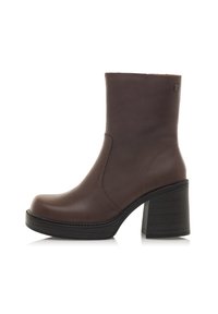 mtng Platform ankle boots - dark brown/brown - Zalando
