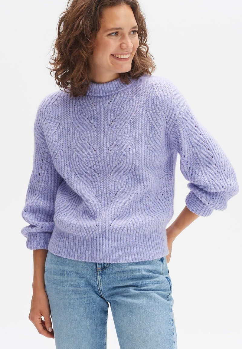 Opus POJAMA - Strickpullover - soft viola/flieder - Zalando.de