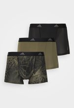 adidas Sportswear MICRO TRUNK 3 PACK - Boxeri - black/palm/kalamata ...