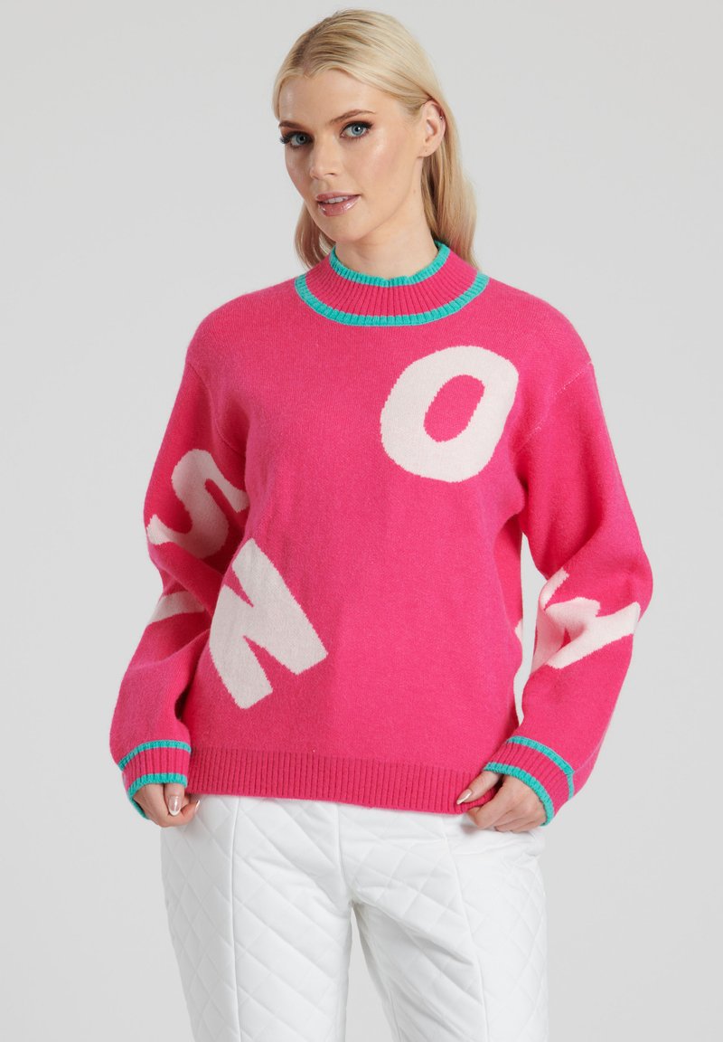 South Beach SKI WEAR FUNNEL NECK KNIT - Pullover - hot pink/rose ...