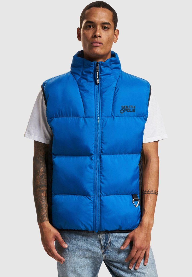 Southpole HERREN PM234-006-1 SP - Weste - blue black/blau - Zalando.de