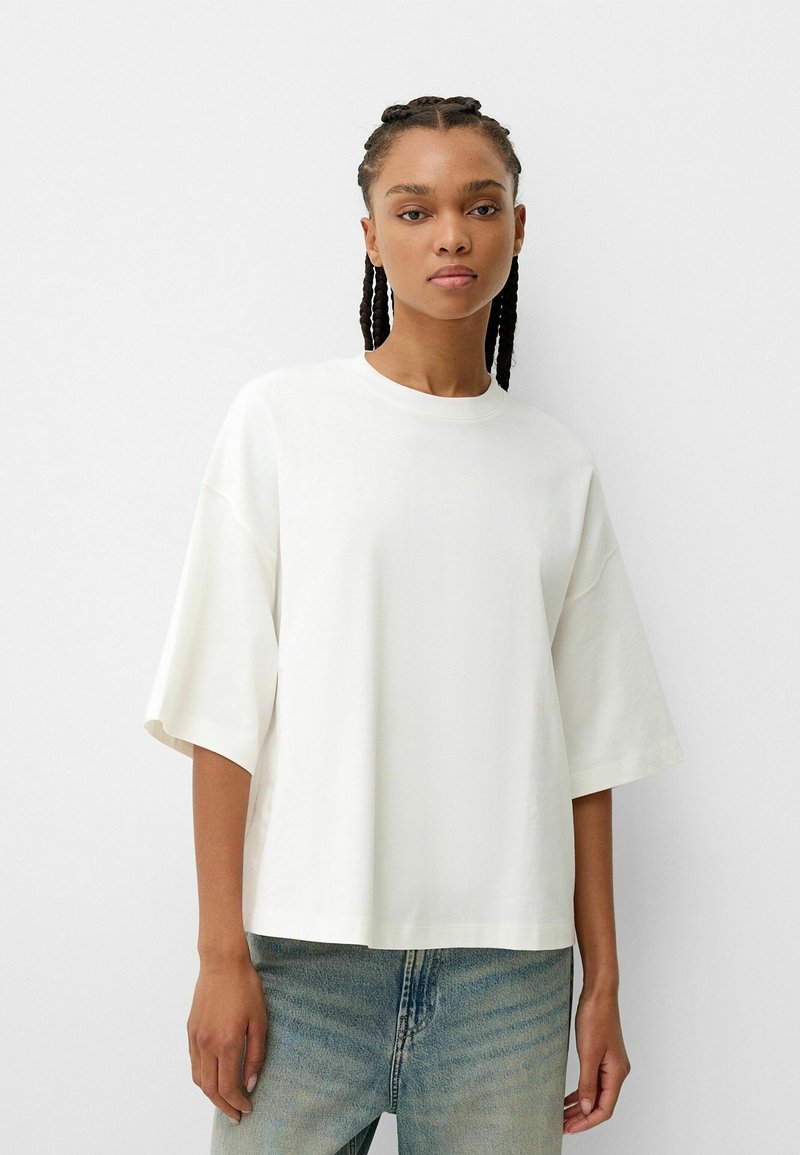 Bershka T-shirt basic - beige - Zalando.it