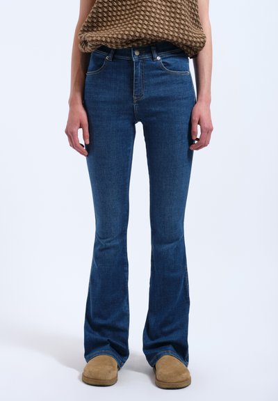 Dr.Denim MACY MID FLARE - Bootcut-farkut - black/musta denim - Zalando.fi