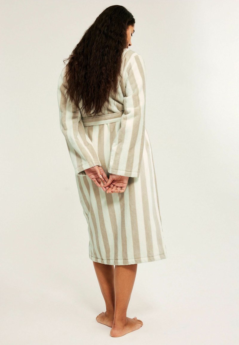 Kappahl Dressing gown - light beige/beige - Zalando