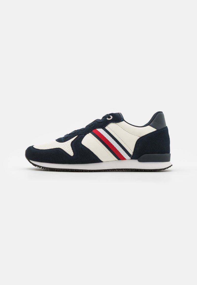 Tommy Hilfiger ICONIC RUNNER STRIPES - Sneaker low - ivory/offwhite ...