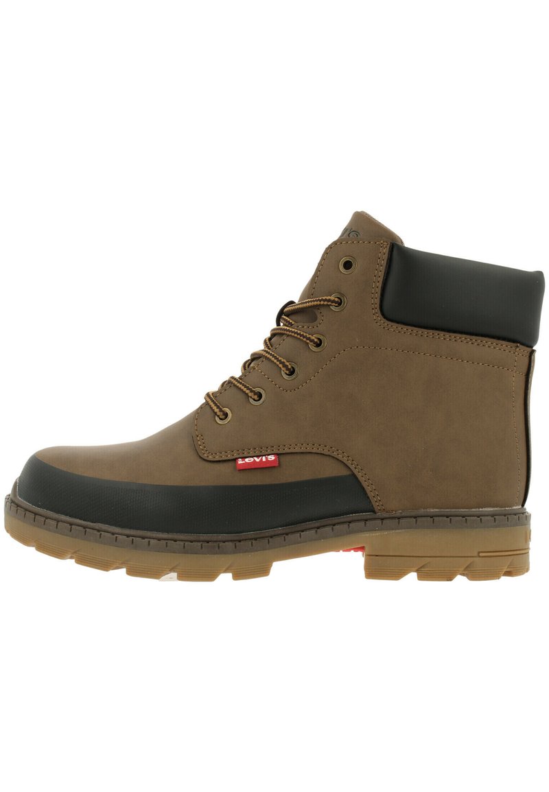 Levi's® NEW FORREST TECH MID - Bottines à lacets - dark brown/marron ...