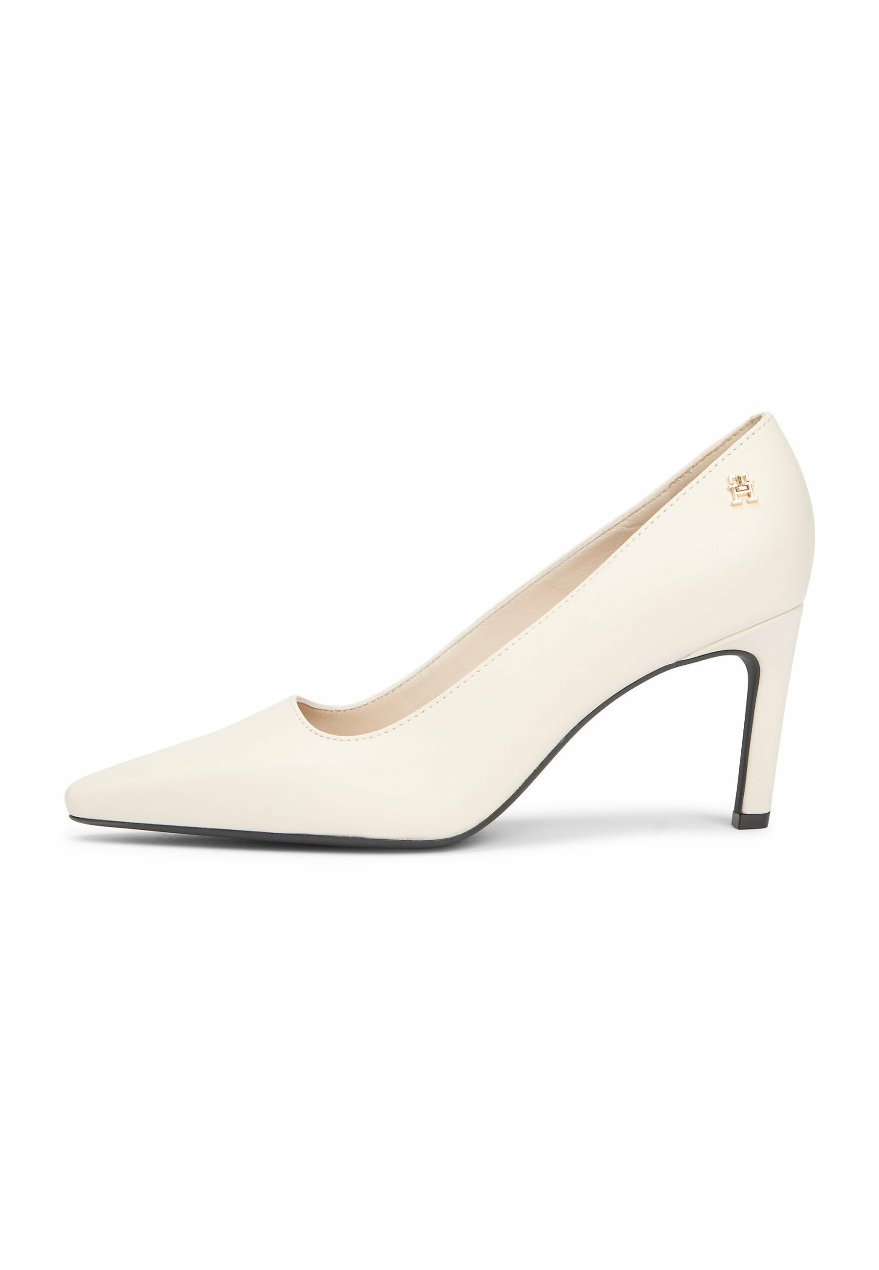 Tommy Hilfiger MONOGRAM PLAQUE HIGH HEELS - Pumps - soft cream/beige ...