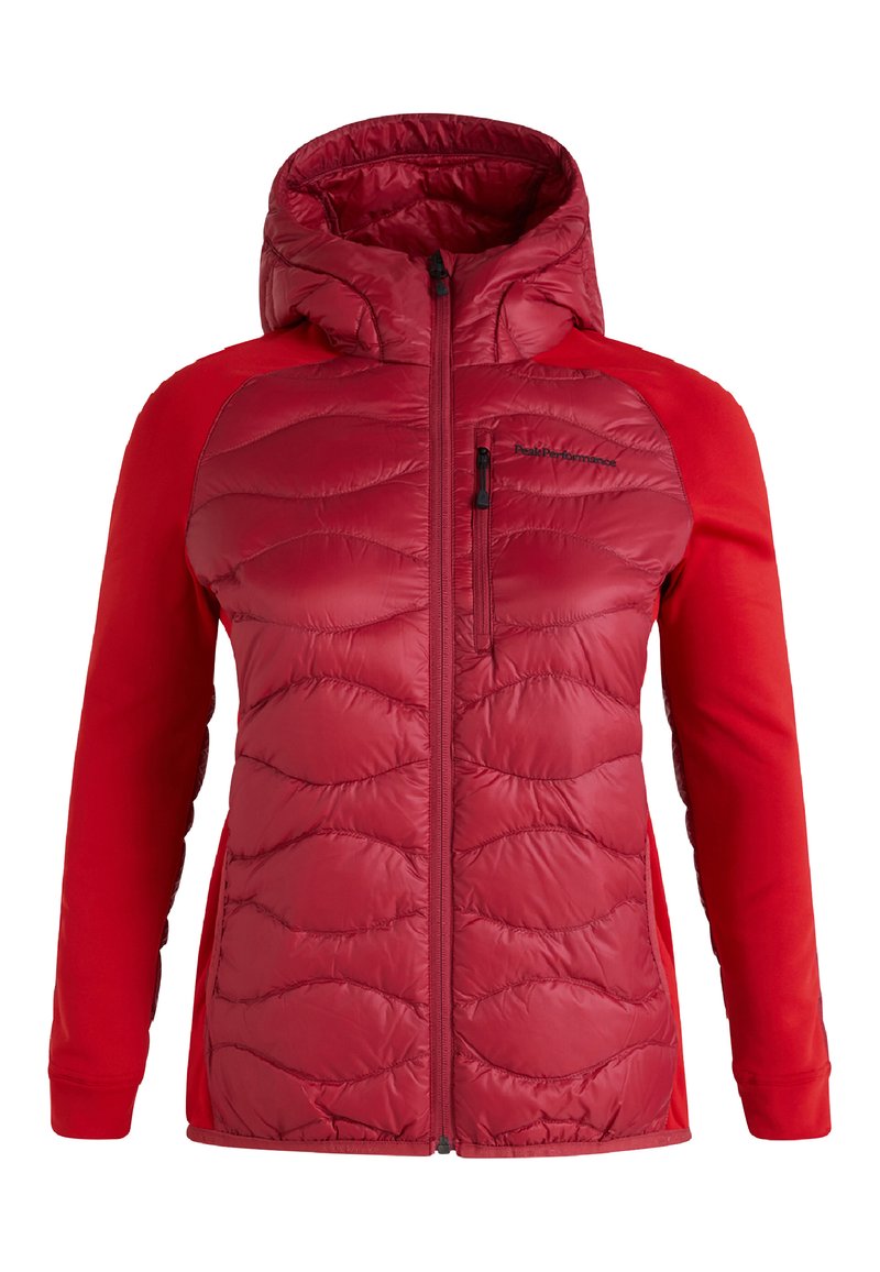 Peak Performance W HELIUM HYBRID - Gewatteerde jas - rogue red/rood ...