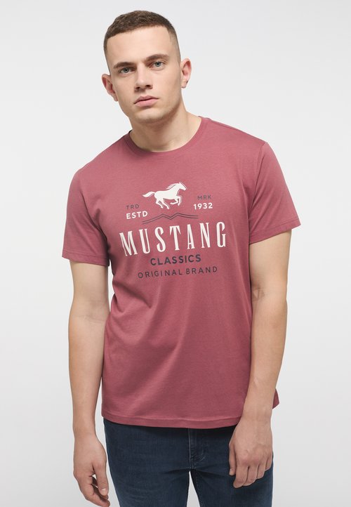 Mustang Triko s potiskem - grau/šedá - Zalando.cz