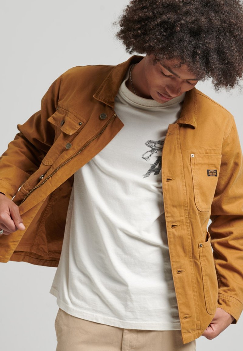 Superdry VINTAGE RANCH - Leichte Jacke - denim co tobacco/khaki ...