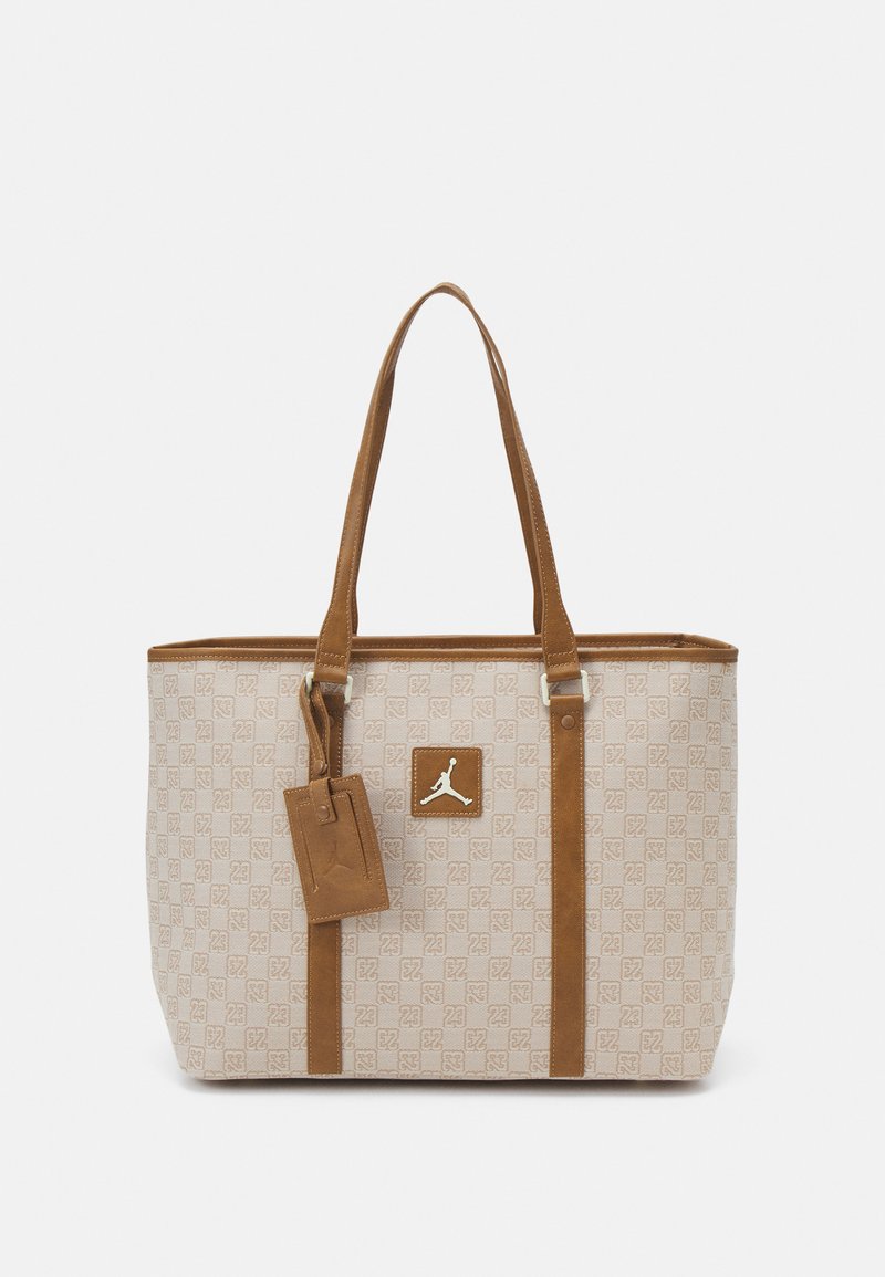 Jordan JAM MONOGRAM TOTE UNISEX - Velká kabelka - coconut milk/špinavě ...