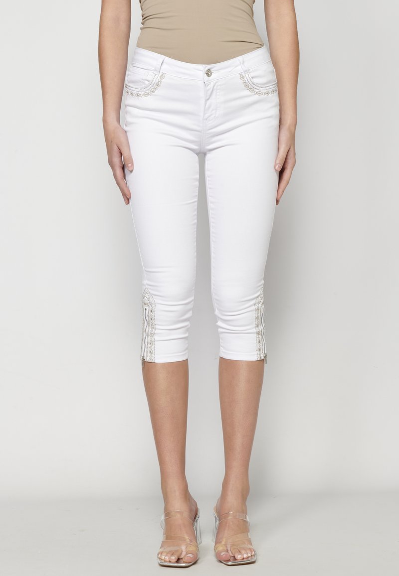 Koroshi PIRATE - Short en jean - blanco/white/blanc - ZALANDO.FR