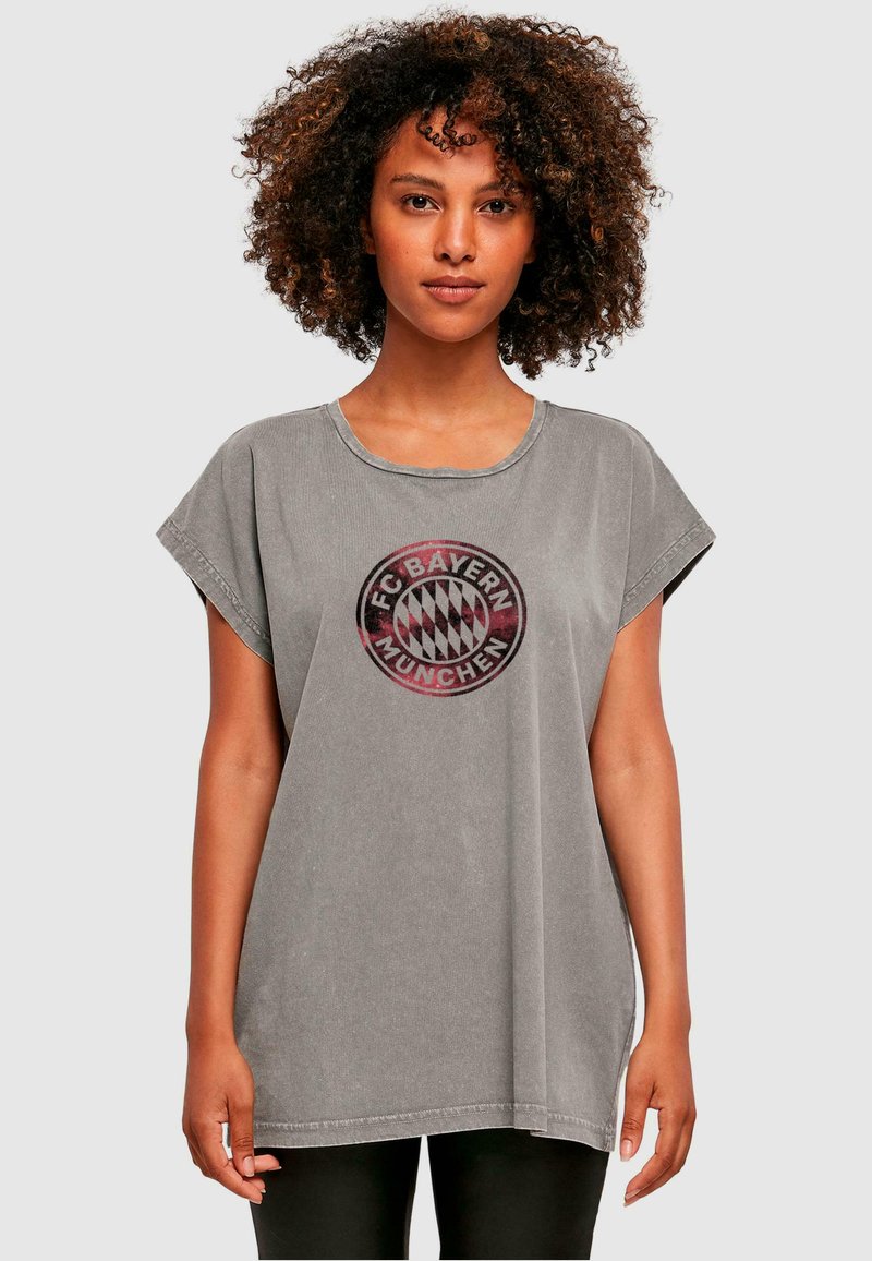 FC Bayern München GALAXY LOGO ACID WASHED - Club wear - asphalt/dark ...