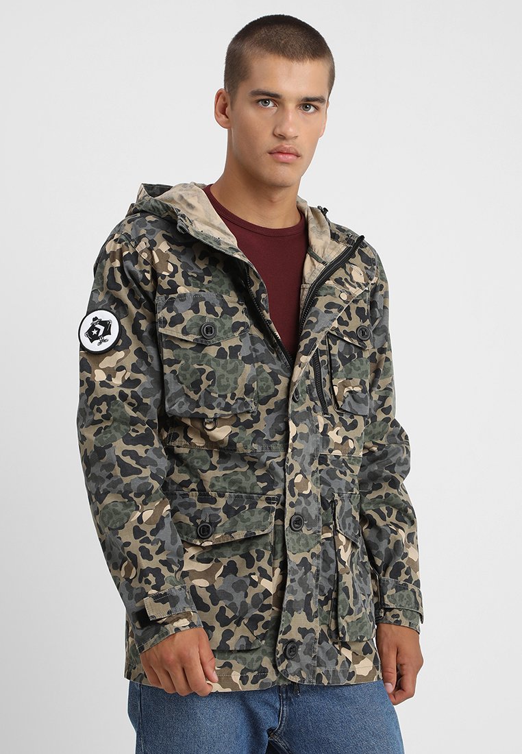 Converse UTILITY JACKET - Summer jacket - dusky green/dark green ...