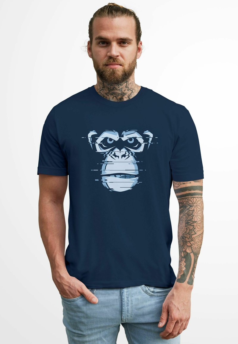 Neverless AFFE MOTIV DIGITAL ART FASHION STREETSTYLE - Print T-shirt ...