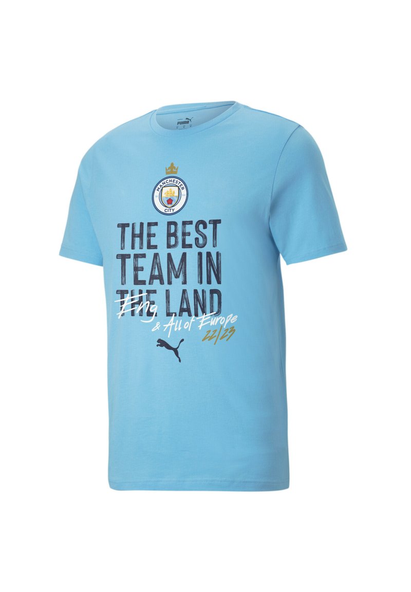 Puma MANCHESTER CITY CL CHAMPIONS - Club wear - team light blue/blue ...