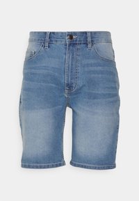 Denim Project FIT - Denim shorts - light blue stone wash/light blue ...