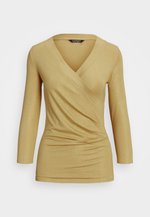 Lauren Ralph Lauren Petite ALAYJA MID SLEEVE - Langarmshirt - gold ...