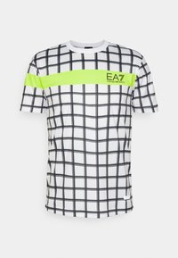 EA7 Emporio Armani TENNIS PRO TEE - T-shirt med print - white/vit - Zalando.se