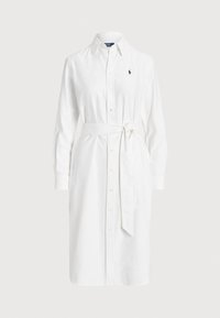Polo Ralph Lauren BELTED COTTON OXFORD SHIRTDRESS - Shirt dress - white - Zalando.co.uk