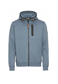 camel active MIT KAPUZE - Zip-up sweatshirt - denim blue/blue denim ...