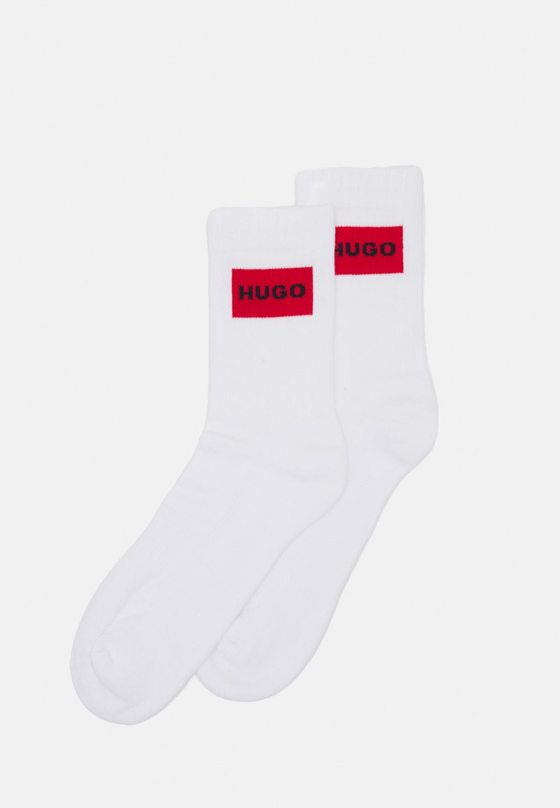HUGO LABEL 2 PACK - Socks - white - Zalando.co.uk
