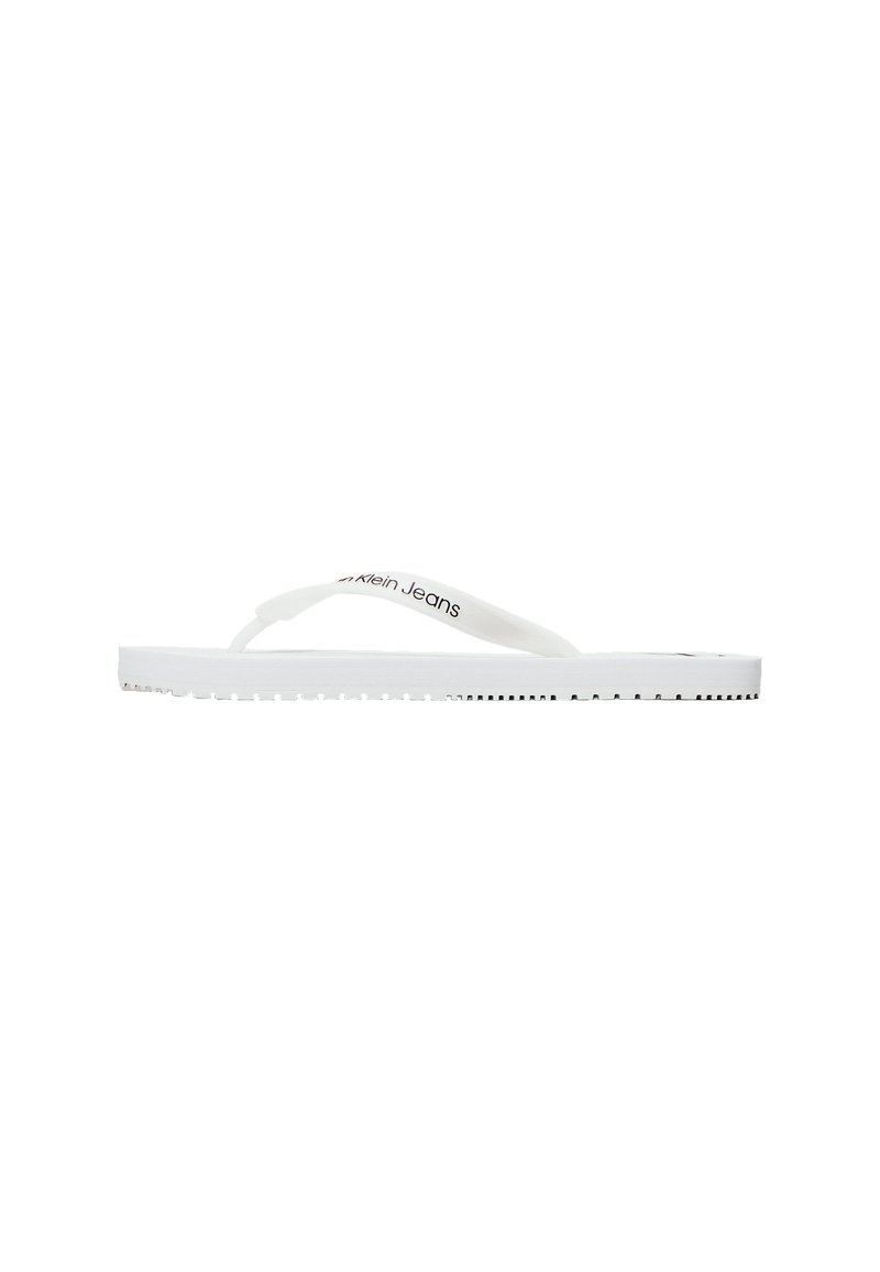 Calvin Klein Jeans BEACH TRANSPARENT - Pool shoes - bright white black ...