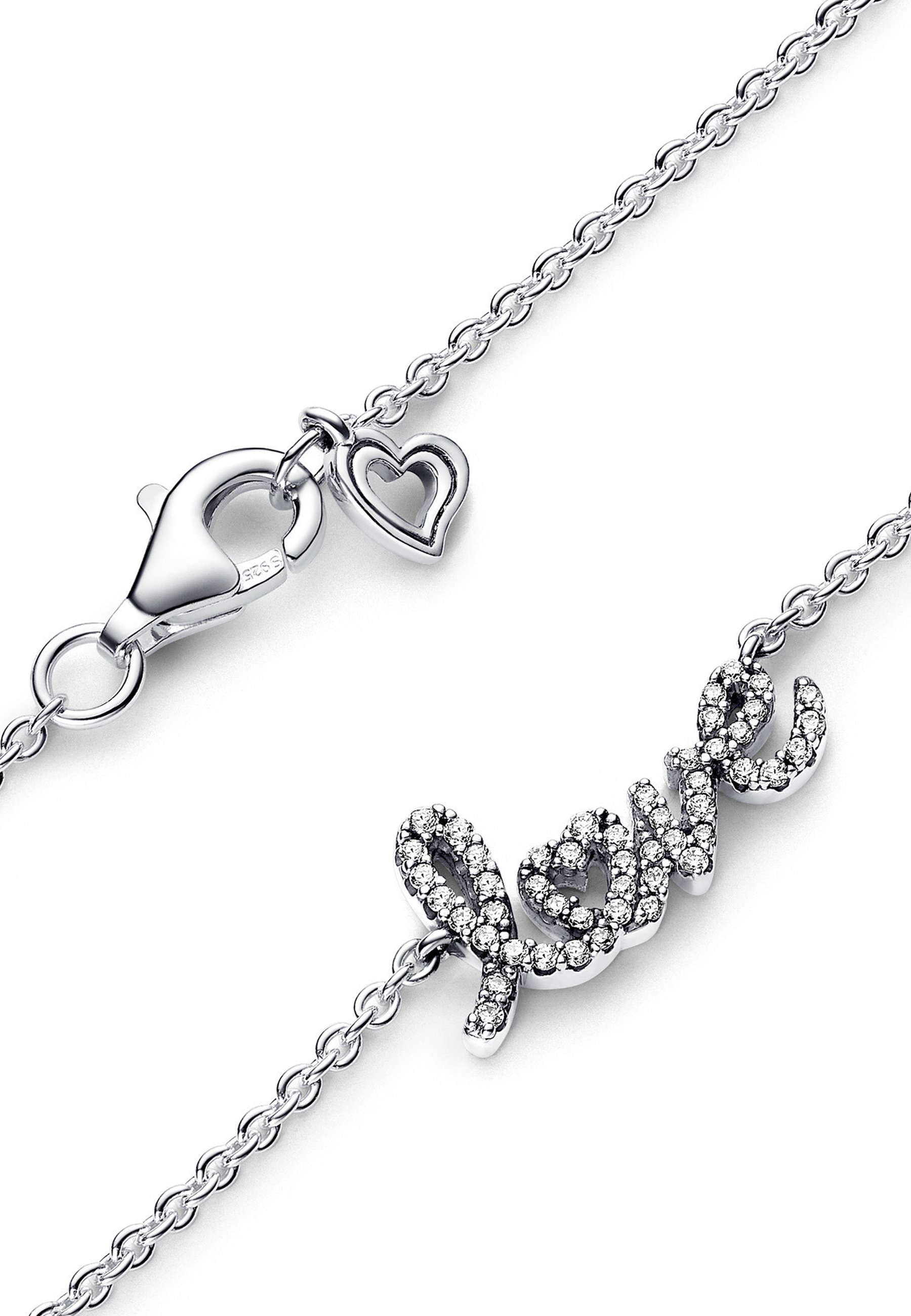Pandora loved script necklace store