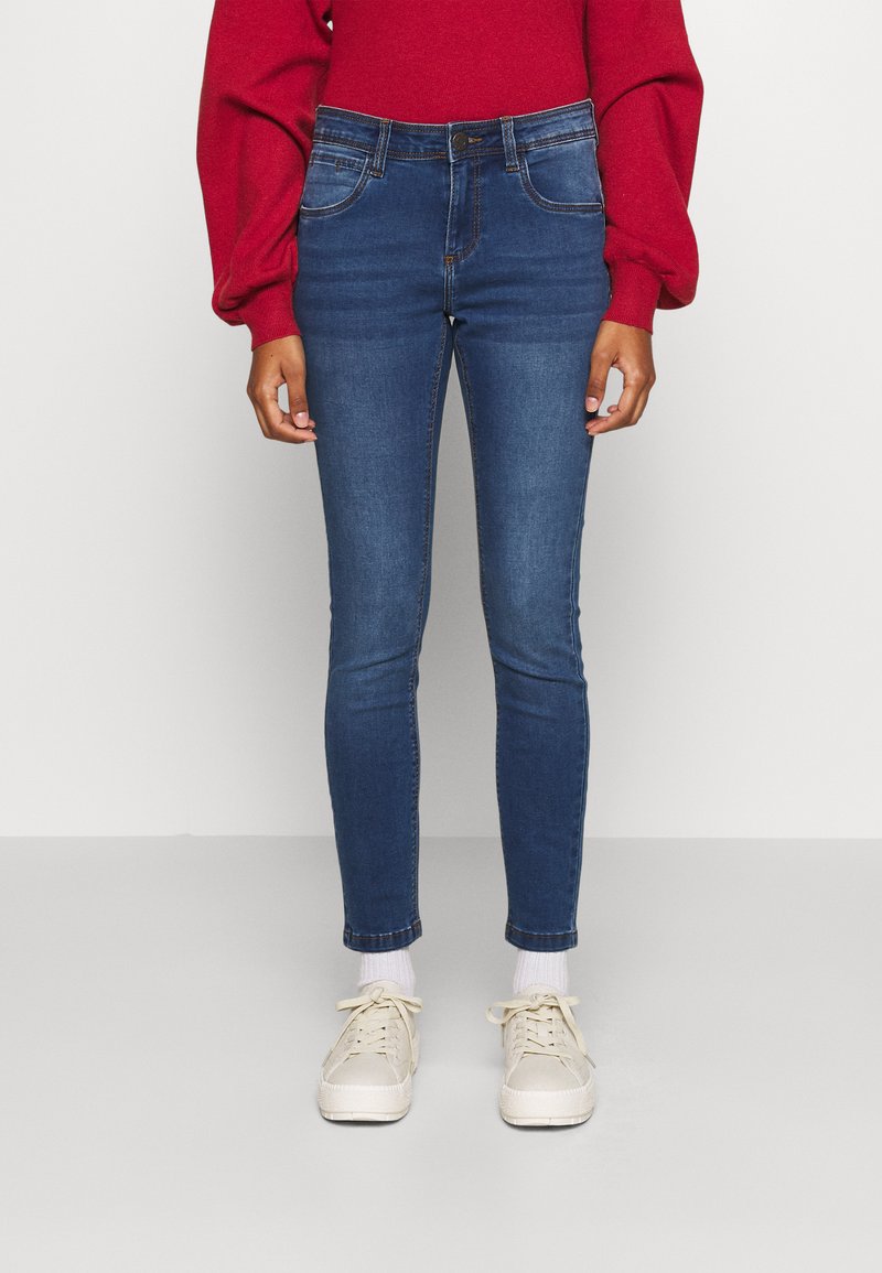Noisy May Petite NMJEN SHAPER - Jeans Skinny - medium blue denim/denim ...