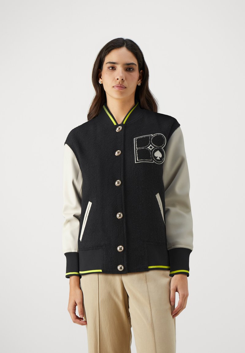 kate spade new york NOEL JACKET - Bomberjacke - black/cream/schwarz ...