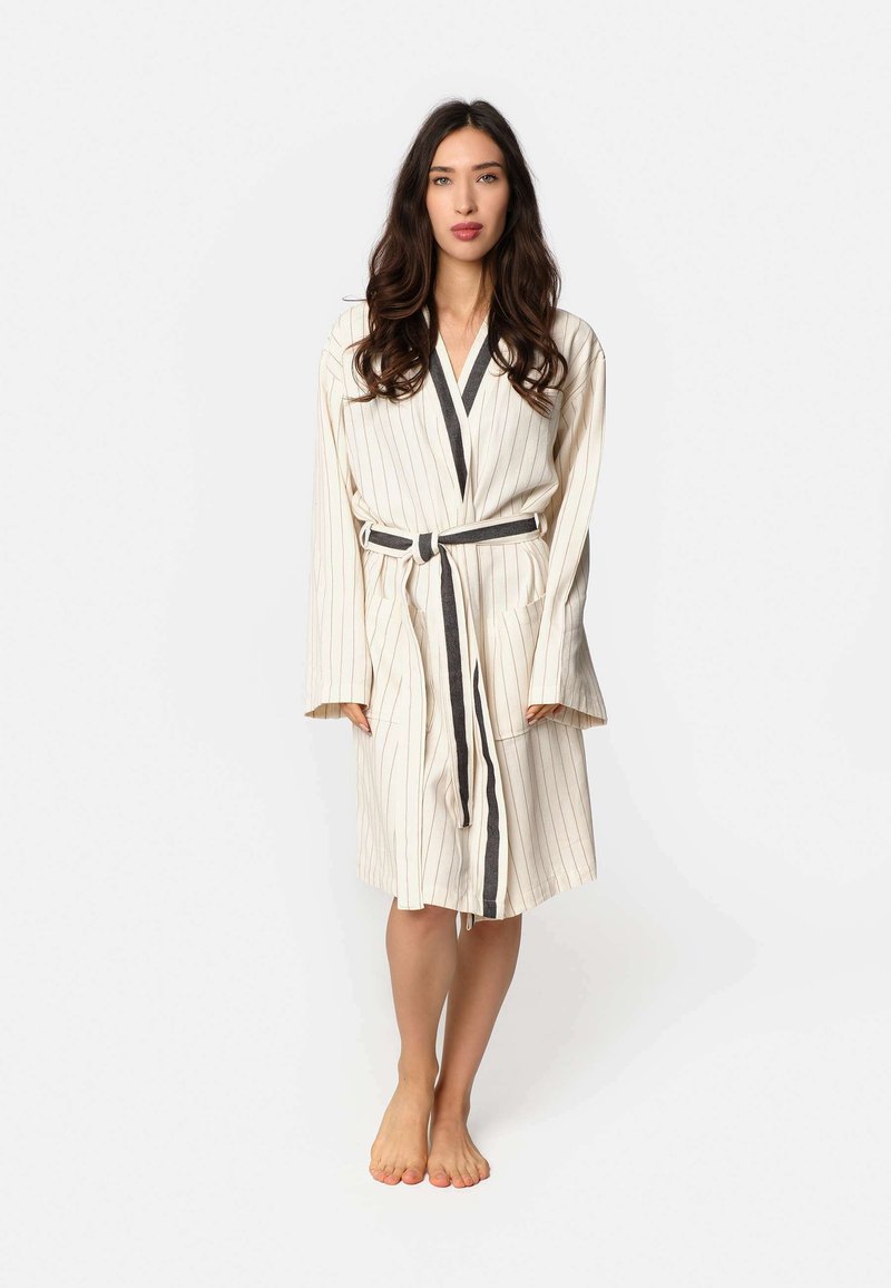 MAЯSIKØH IMPERIAL ROBE - Dressing gown - beige-black/beige - Zalando.ie