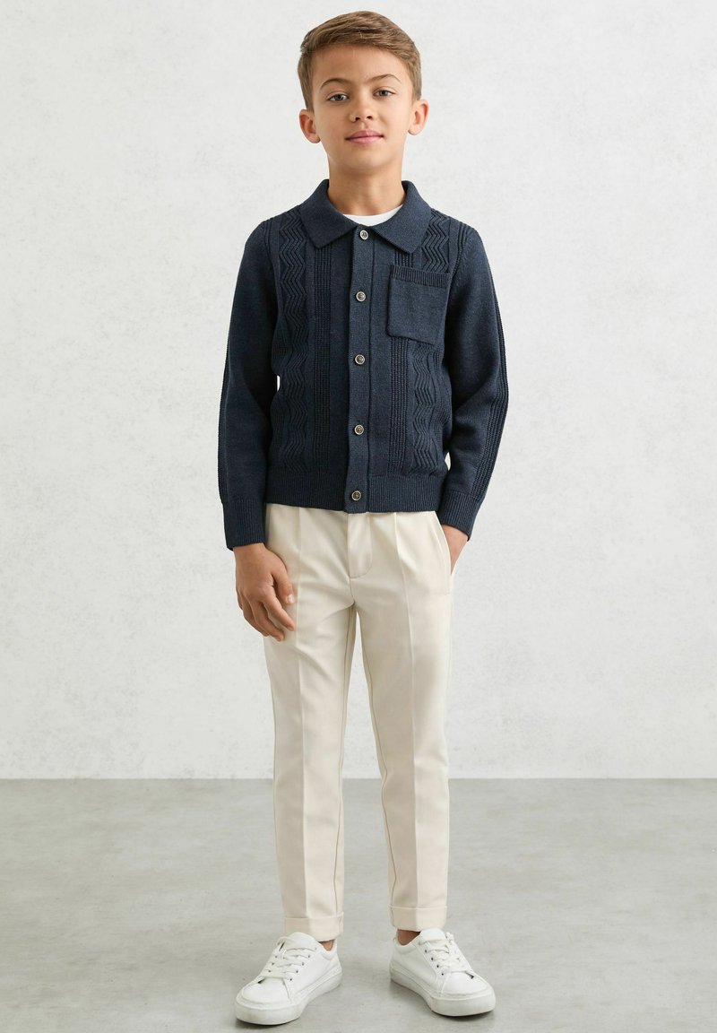 Reiss TUMNUS STITCH-DETAIL - COLLAR - Kofta - navy/blå - Zalando.se