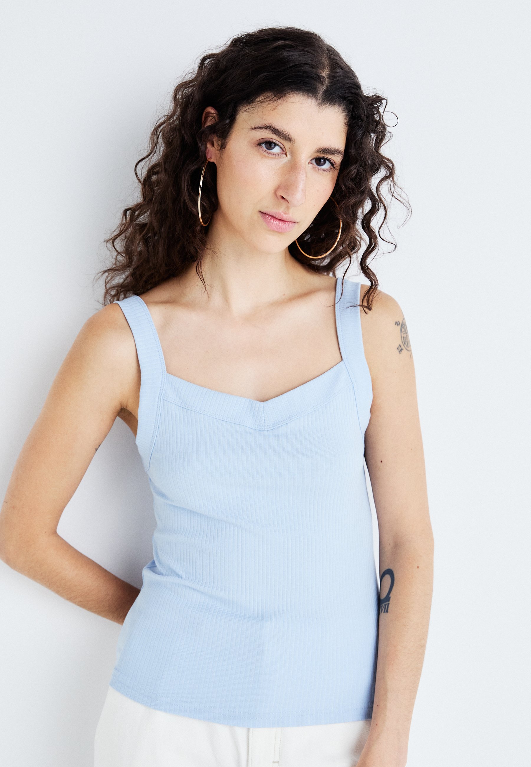 Sky blue cami top store
