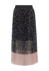 Culture CUCHANCY - A-line skirt - grey leopard pink/dark grey - Zalando.ie