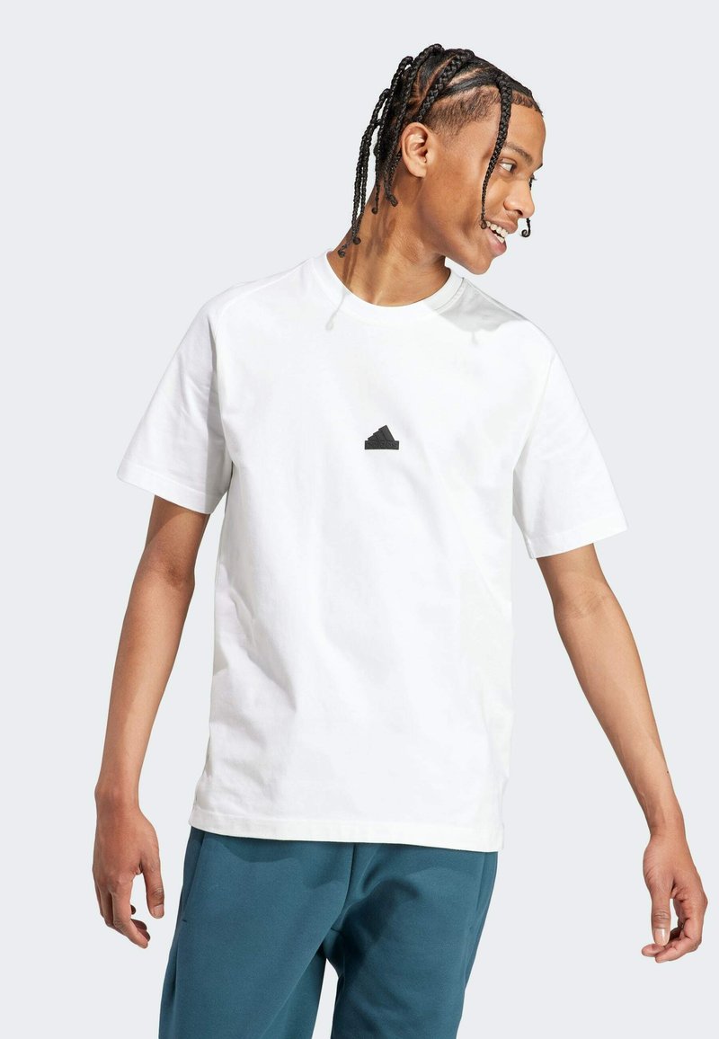 adidas Sportswear Z.N.E. - T-Shirt basic - white/weiß - Zalando.de