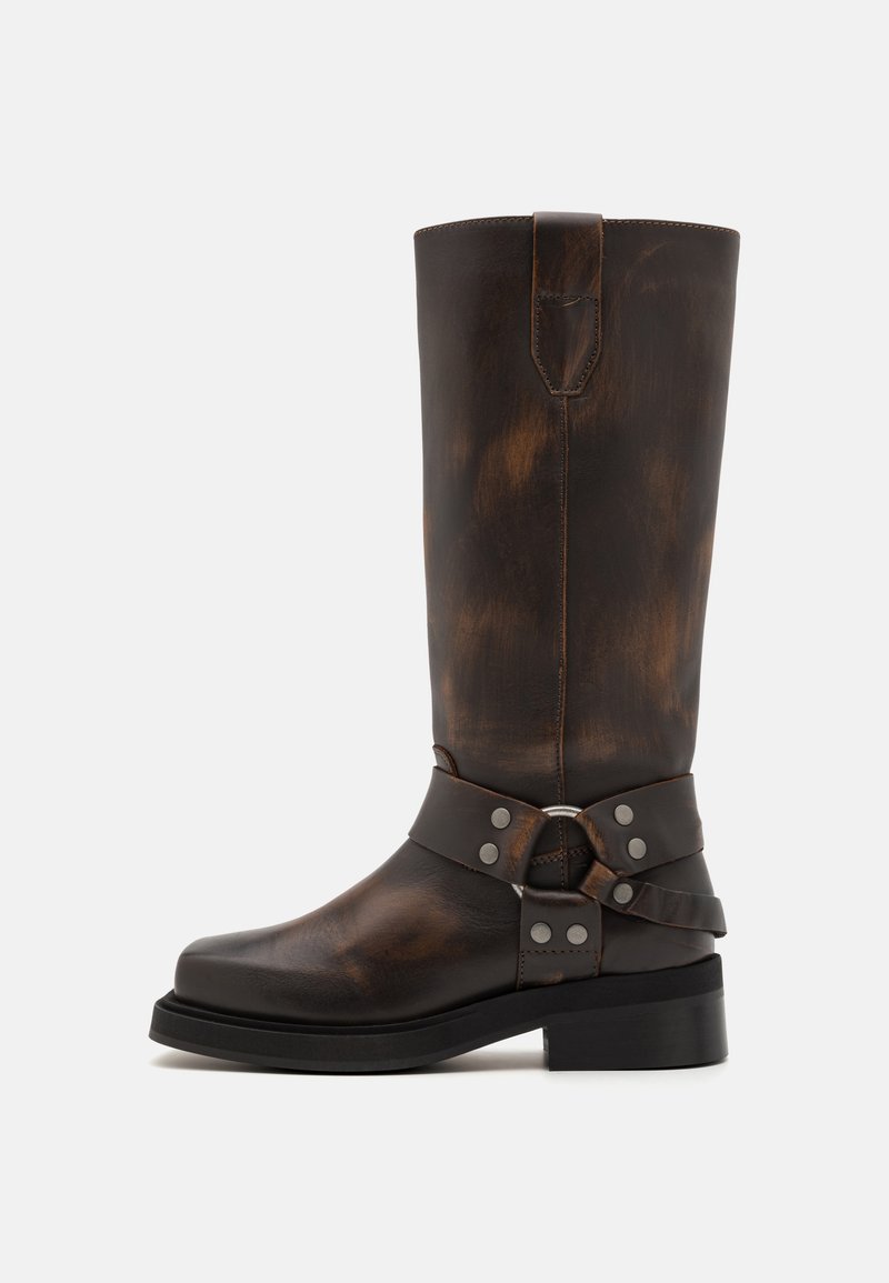 Pavement ANGELINA VINTAGE - Cizme cowboy/biker - brown/maroniu închis ...