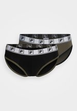Fila MAN BRIEF 2 PACK - Slip - military/black/oliv - Zalando.ch