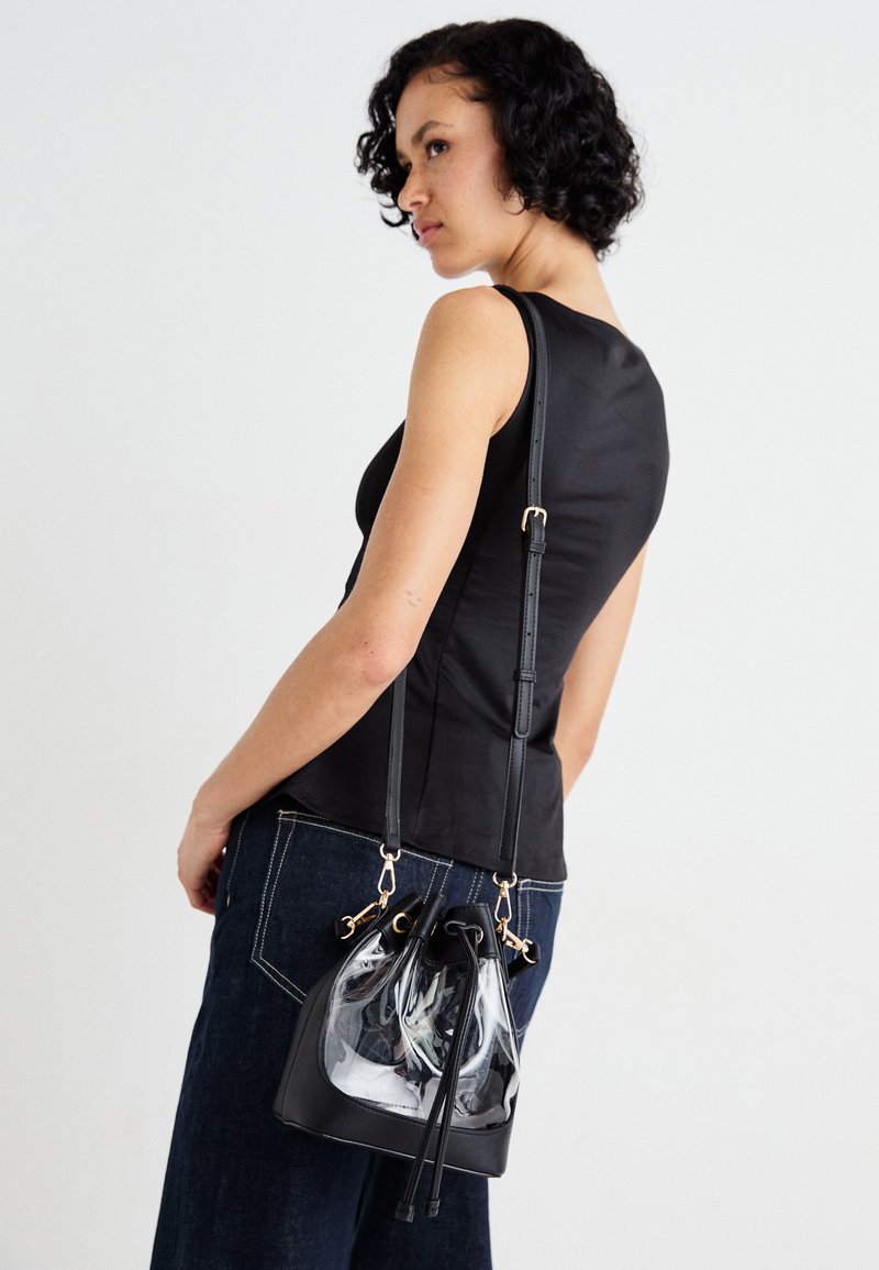 Even&Odd TRANSPARENT BUCKET - Sac à main - black/transparent - ZALANDO.FR