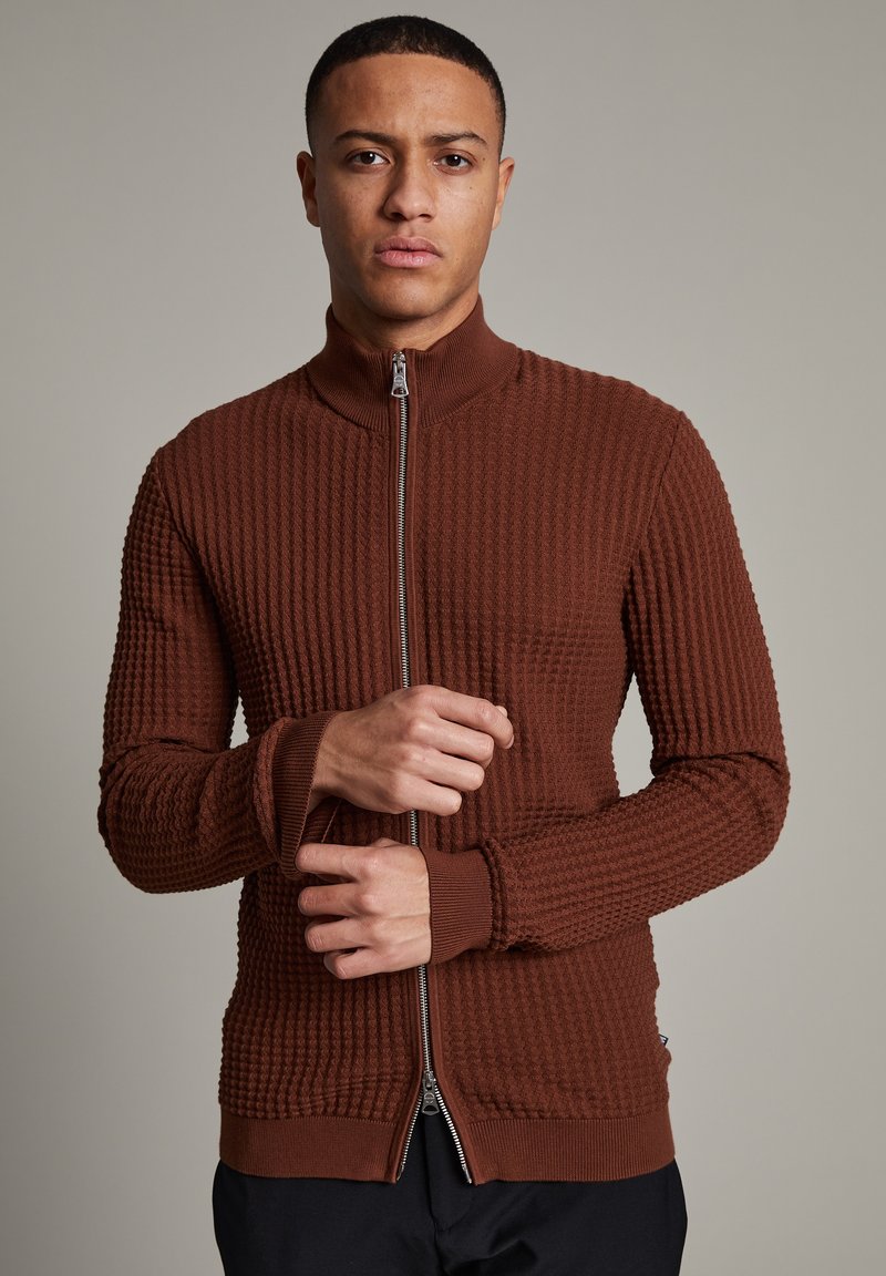Matinique MACARDO - Cardigan - rust brown/brown - Zalando.de