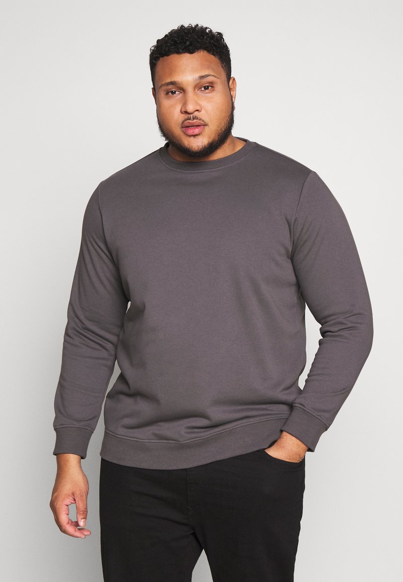 Urban Classics BASIC TERRY CREW - Sudadera - darkshadow/negro - Zalando.es