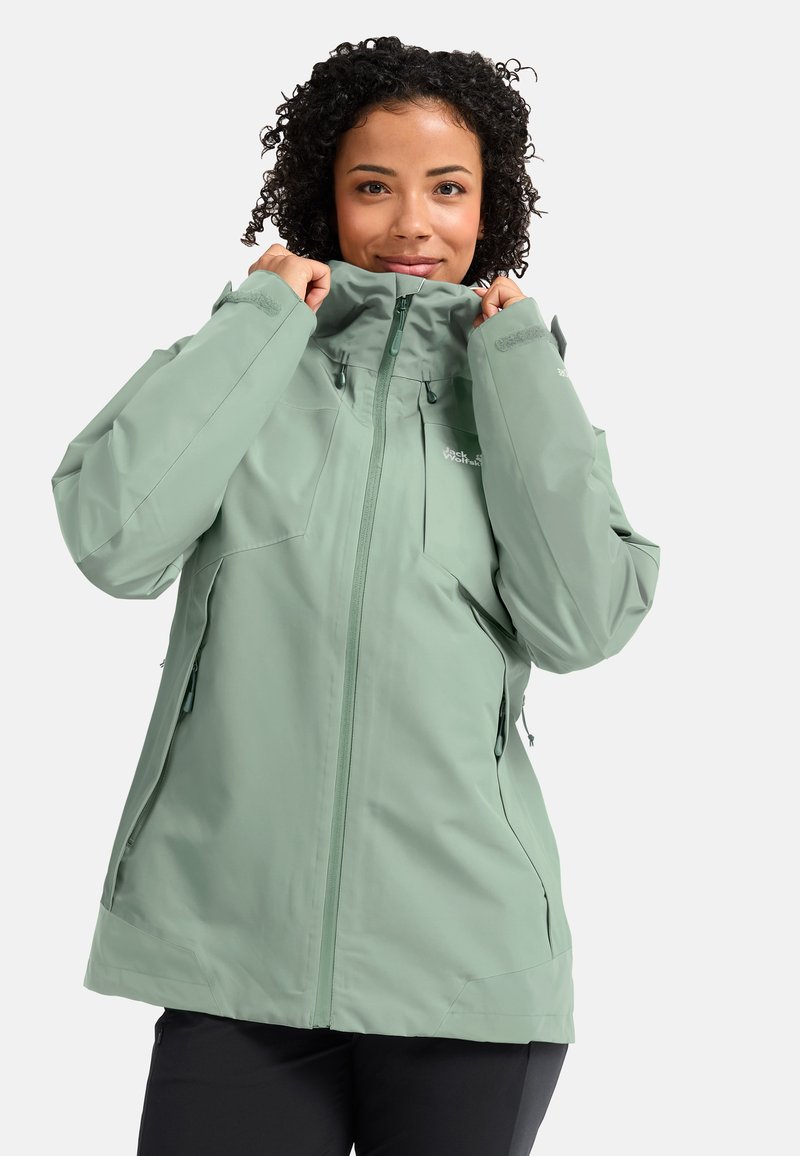 Jack Wolfskin FLEXTRAIL 2L W - Ski jacket - green zinnia/green - Zalando