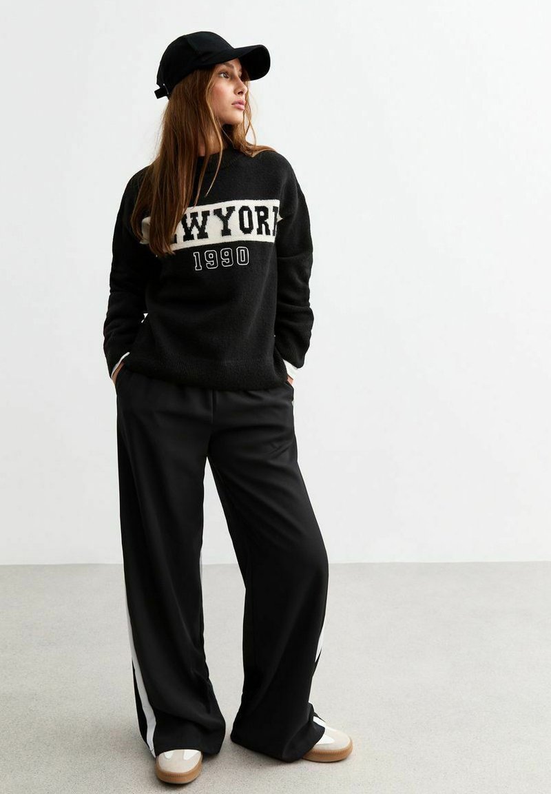 New Look SLOGAN - Pullover - black pattern/noir - ZALANDO.BE
