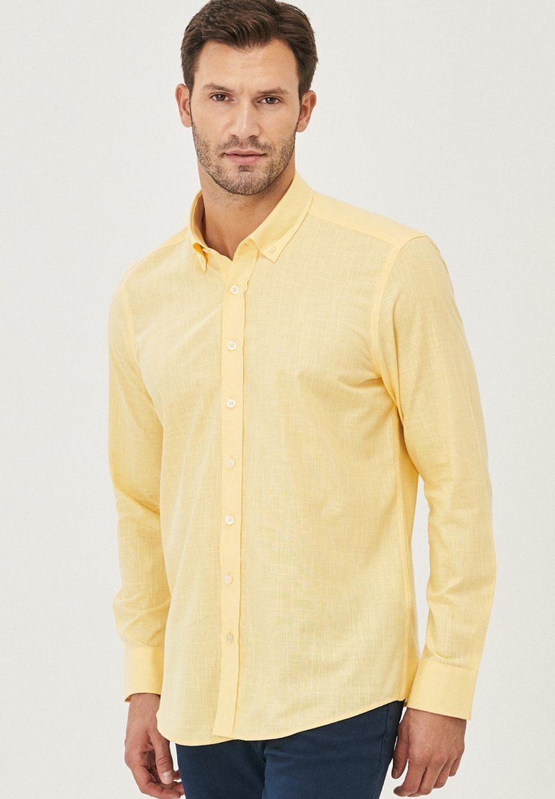 AC&CO / ALTINYILDIZ CLASSICS Koszula - yellow/żółty - Zalando.pl