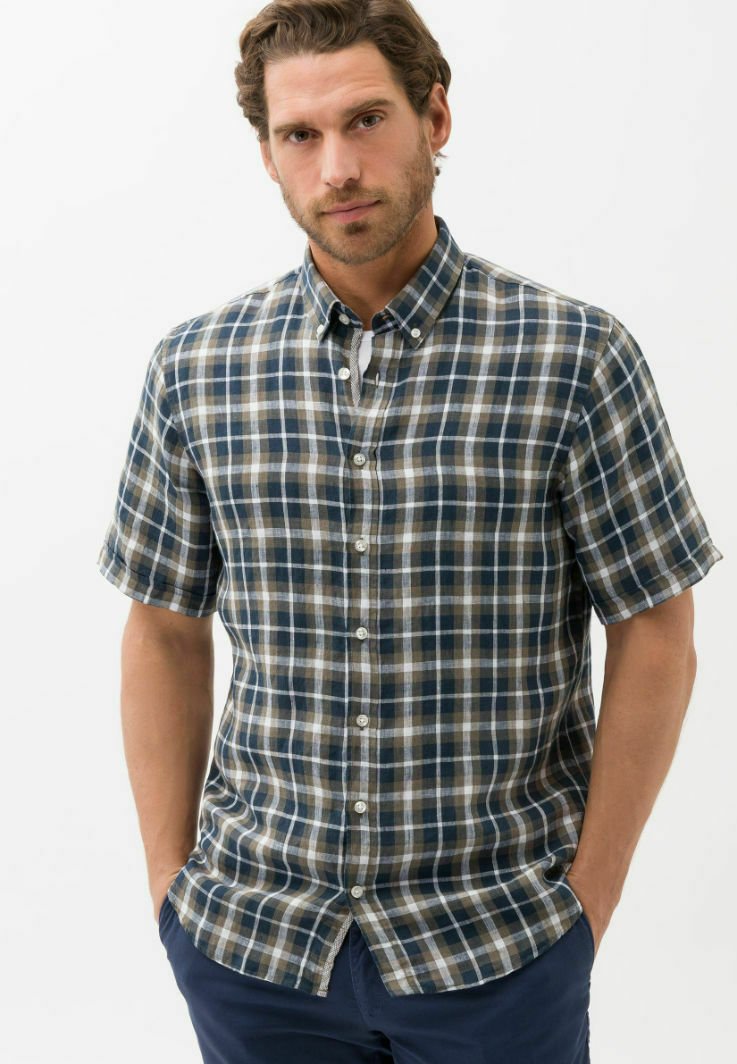 BRAX STYLE DAN - Hemd - olive/oliv - Zalando.ch