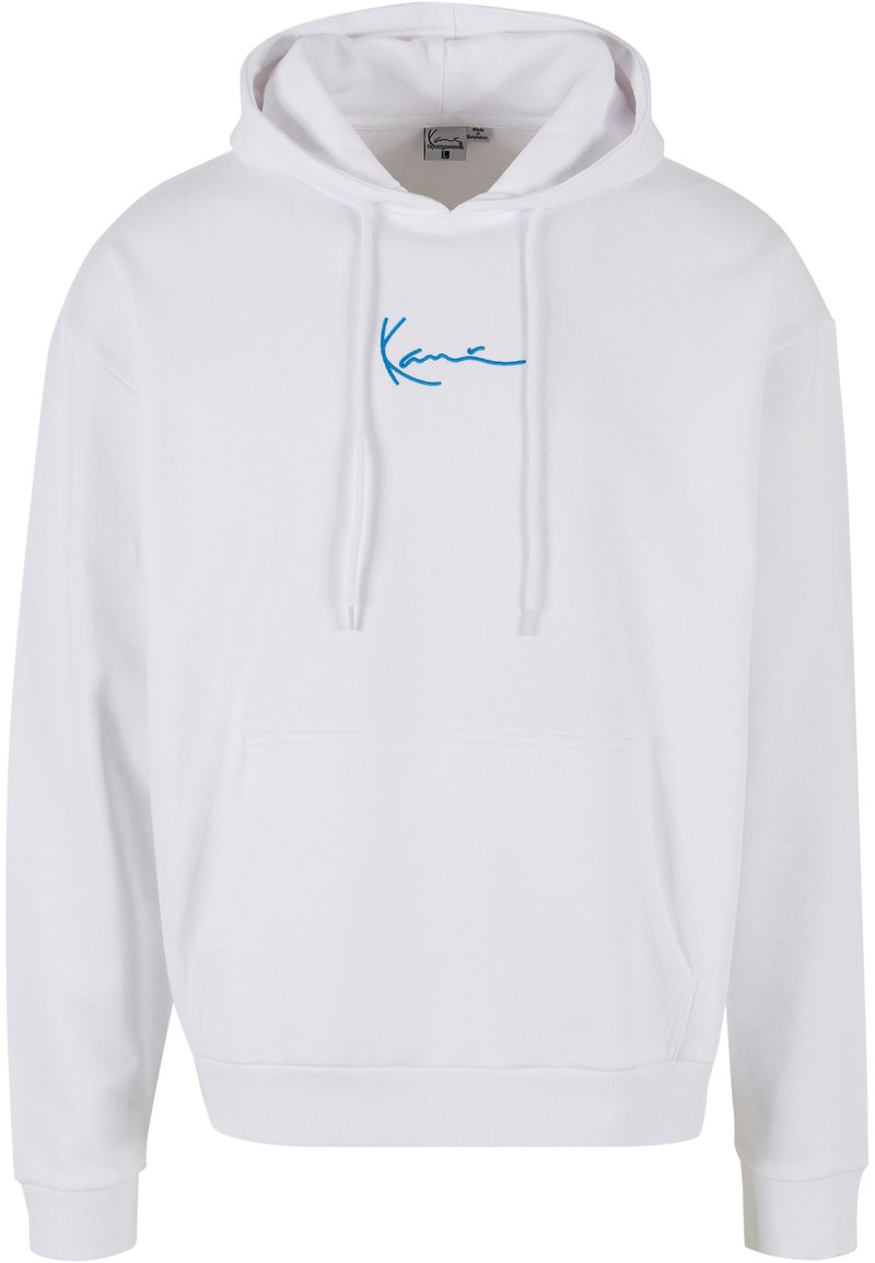 Karl Kani SMALL SIGNATURE BLUE LOGO - Kapuzenpullover - white/weiß ...