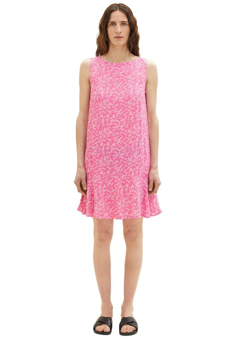 TOM TAILOR Vardagsklänning - pink geo design/ljusrosa - Zalando.se