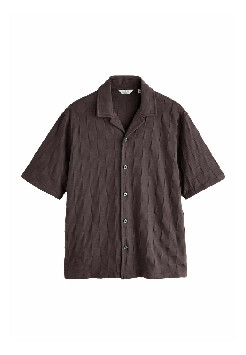 Next REGULAR FIT - CHECKERED TEXTURE SHORT SLEEVE - Skjorter ...