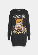 MOSCHINO SEASONAL TEDDY BEAR - Strickkleid - fantasy black/schwarz - Zalando.at