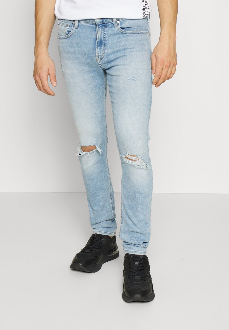 Calvin Klein Jeans SKINNY MID WAIST - Jeans Skinny - denim light/denim ...
