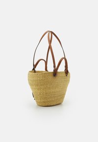 Tory Burch ELLA STRAW SMALL BASKET TOTE - Shopping bags - natural ...